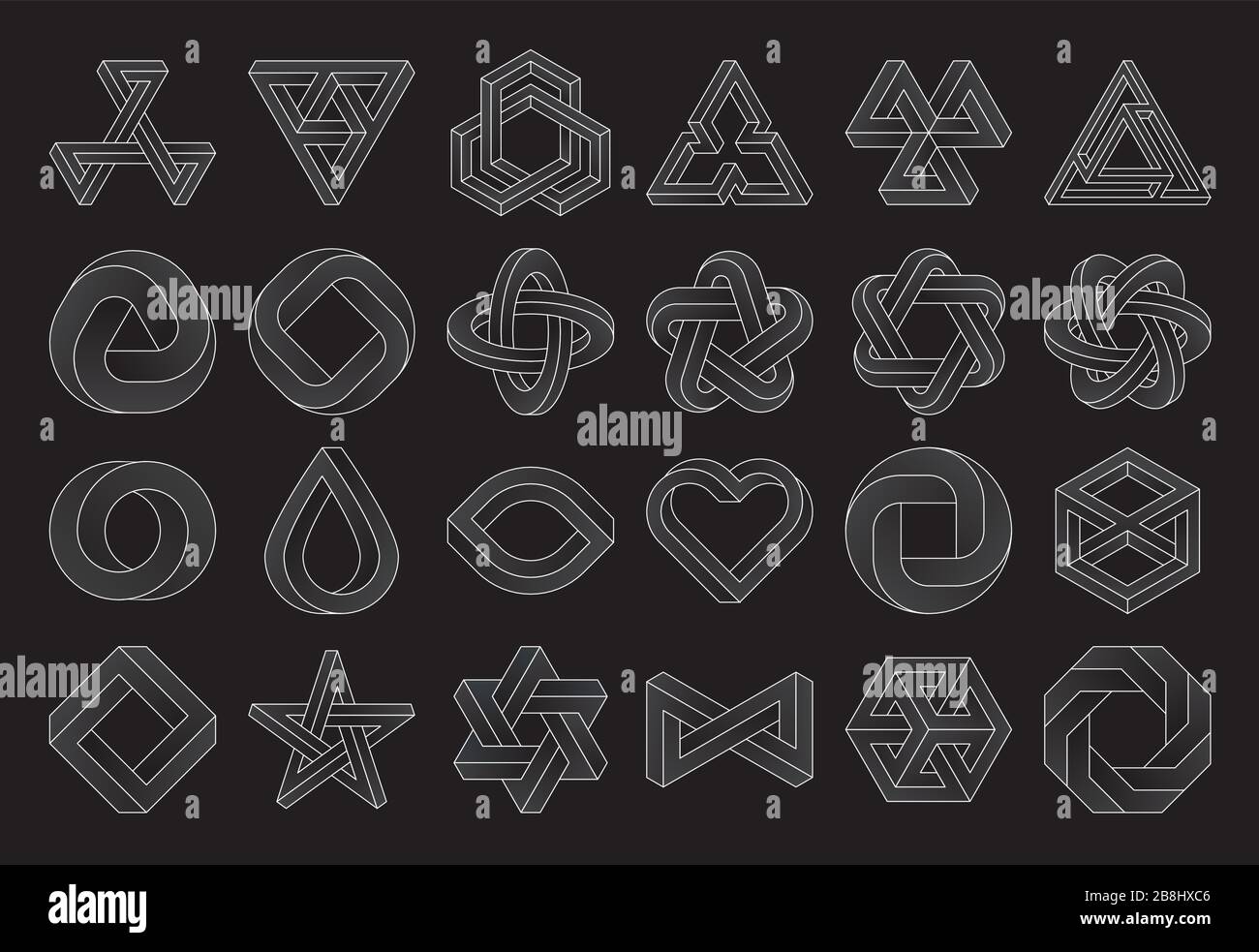 Impossible Figures Illusions