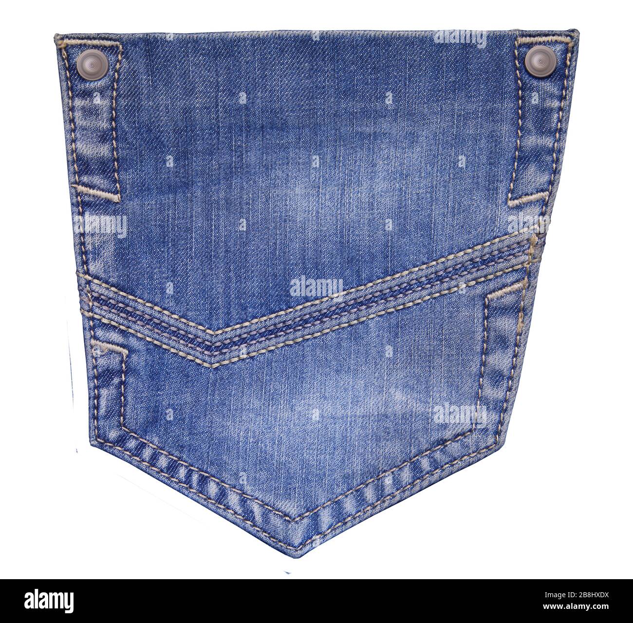 Jeans pocket detail Cut Out Stock Images & Pictures - Alamy