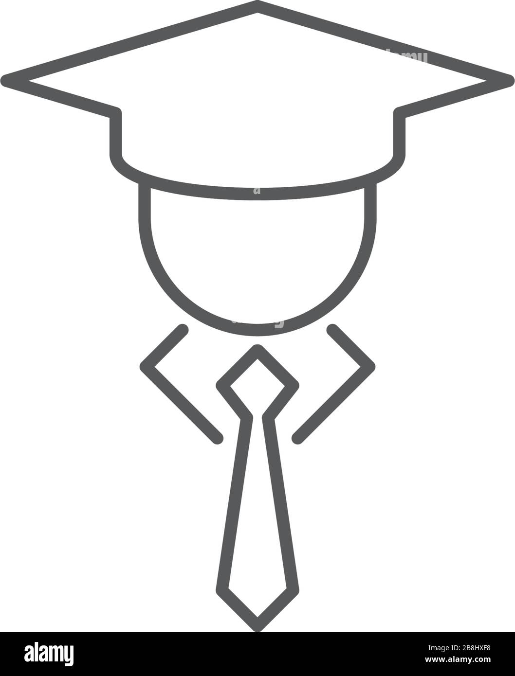 Graduate vector icon symbol isolated on white background Stock Vector ...