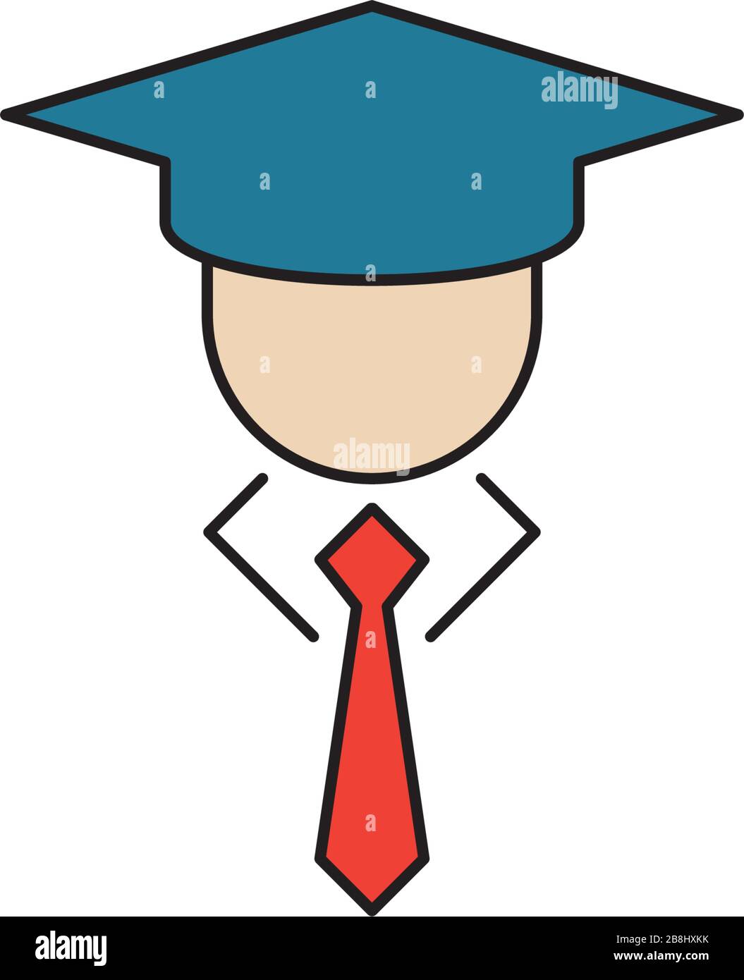 Graduate vector icon symbol isolated on white background Stock Vector ...