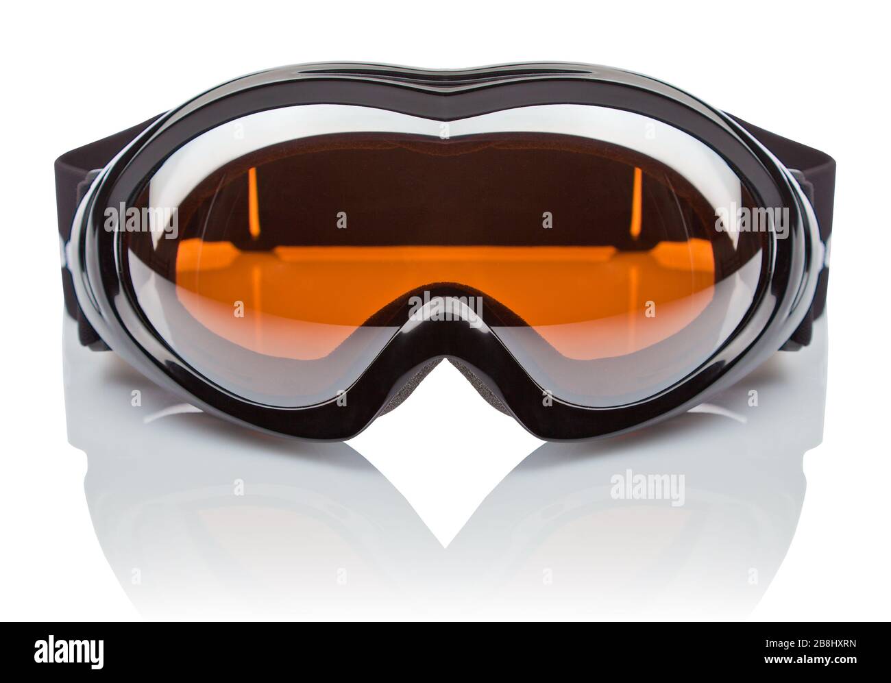 Ski goggles on the white background with reflection Stock Photo - Alamy