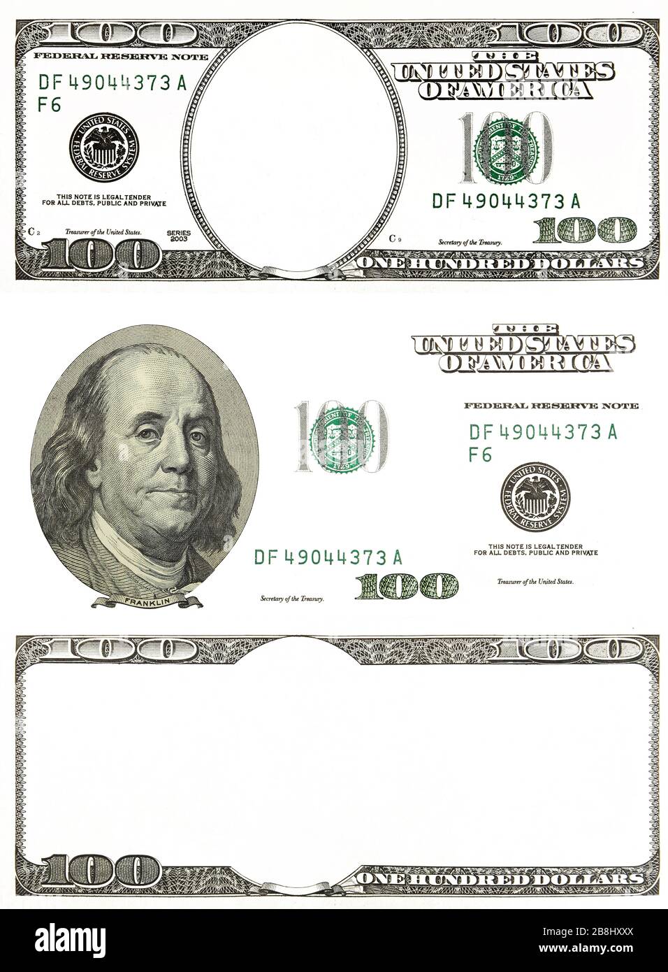 set of original detail dollars isolated on white background Stock Photo ...