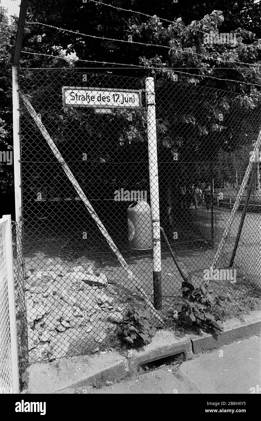 The 17th June Street, marking the uprising of East German citizens ...