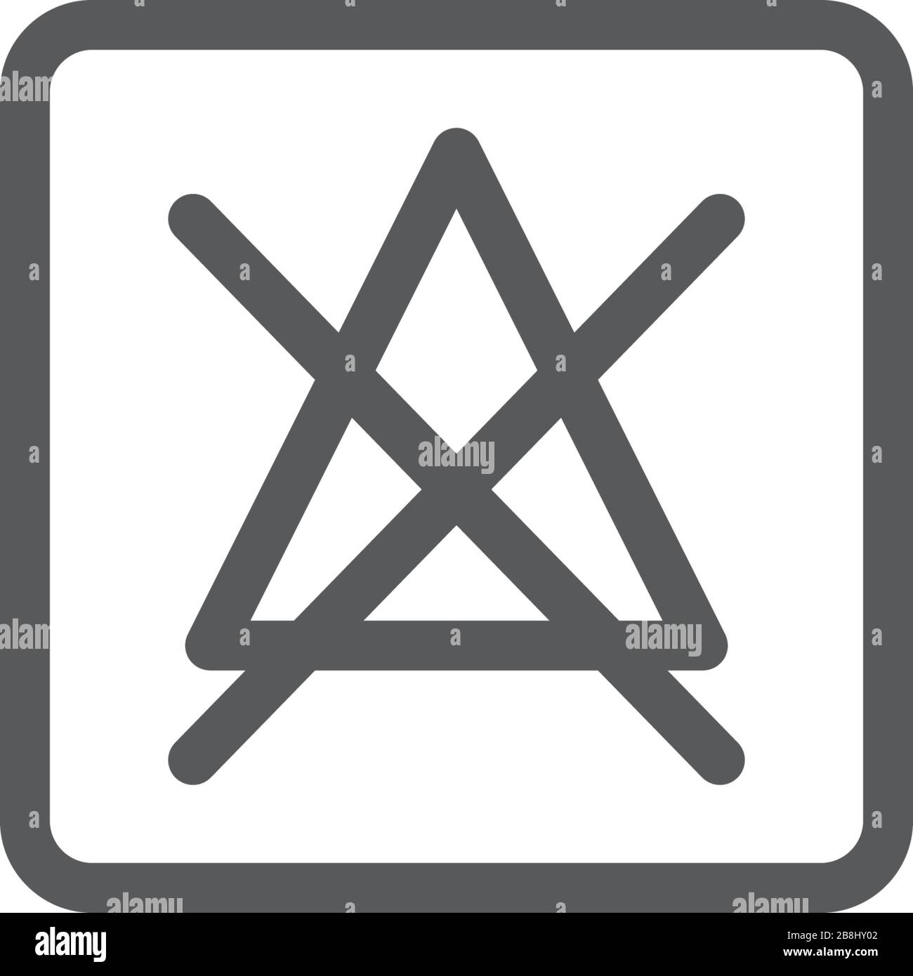 Do not bleach, wash machine sign vector isolated on white background ...