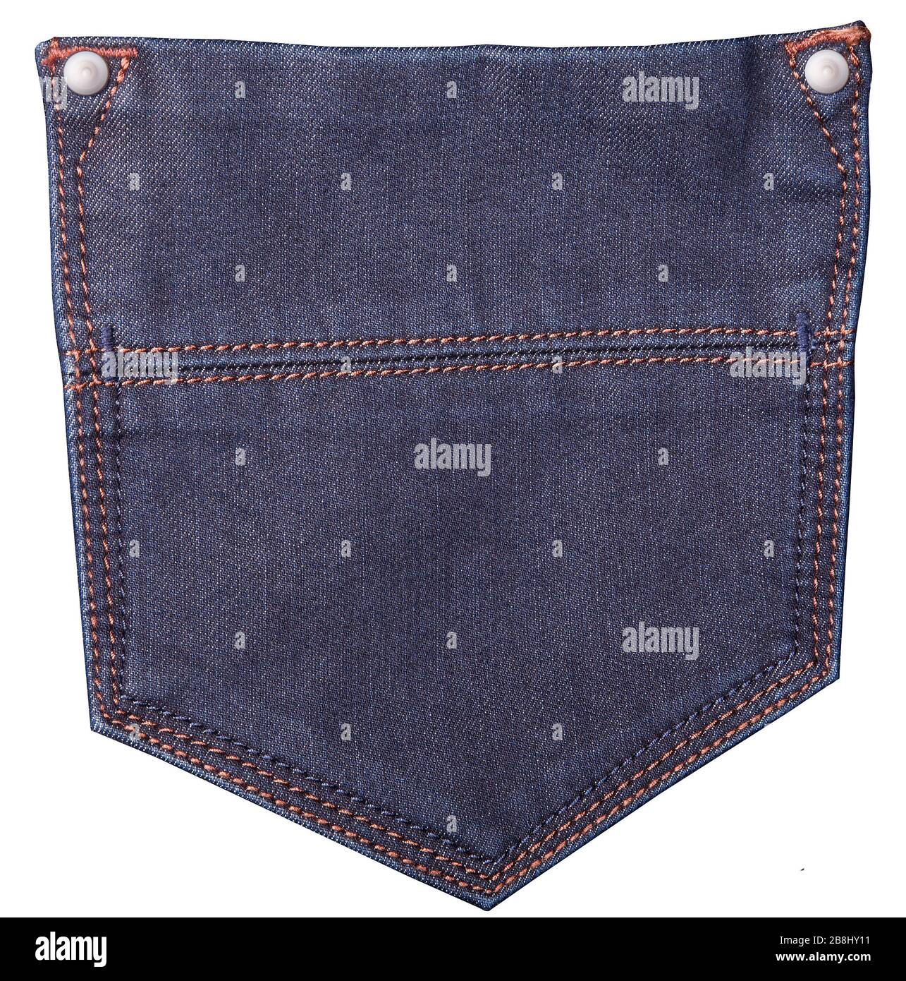 Denim jean back pocket Cut Out Stock Images & Pictures - Alamy