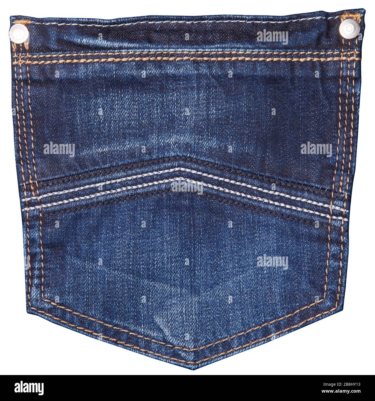 Denim jean back pocket Cut Out Stock Images & Pictures - Alamy