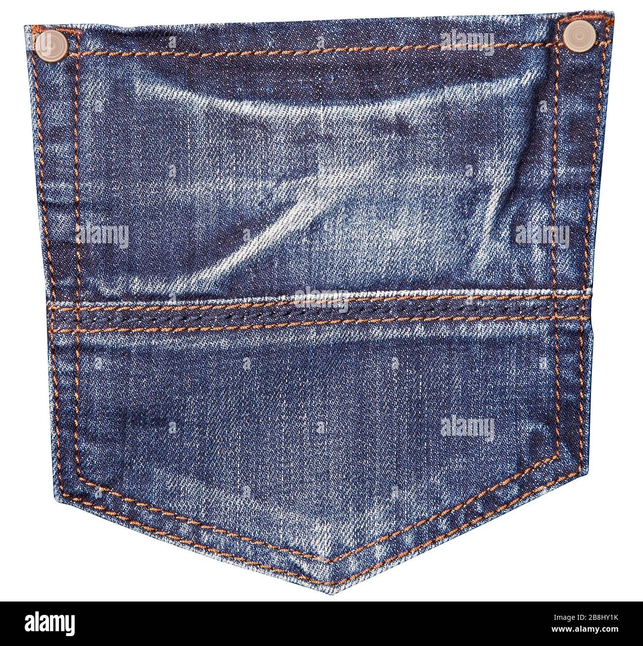 jeans pocket isolated on white Stock Photo - Alamy