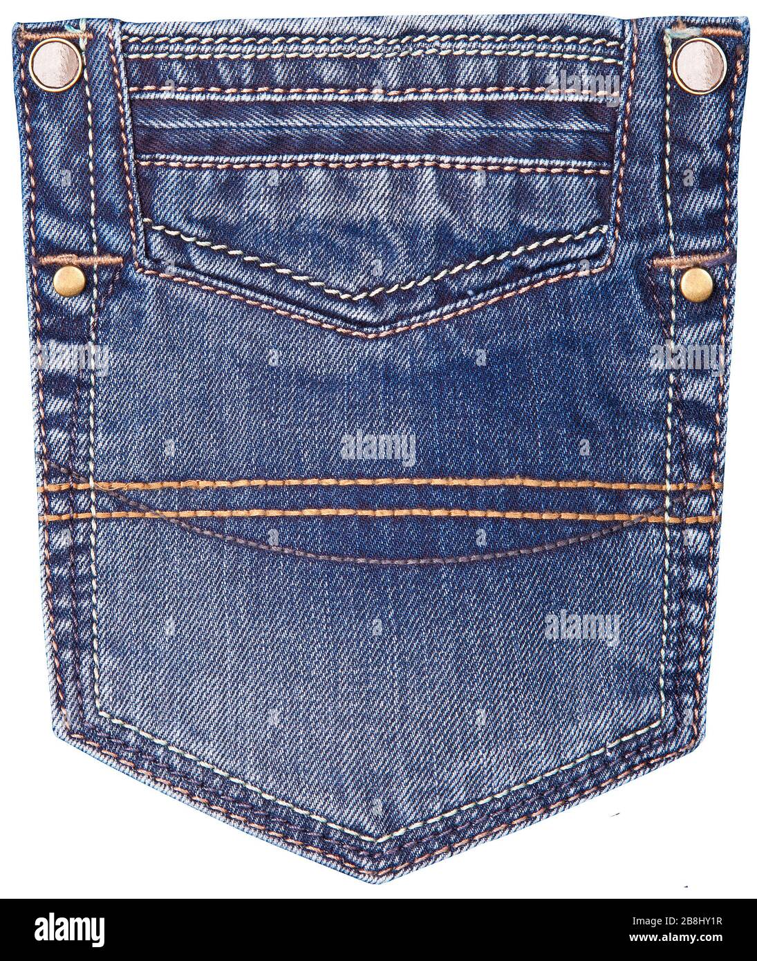 jeans pocket isolated on white Stock Photo - Alamy
