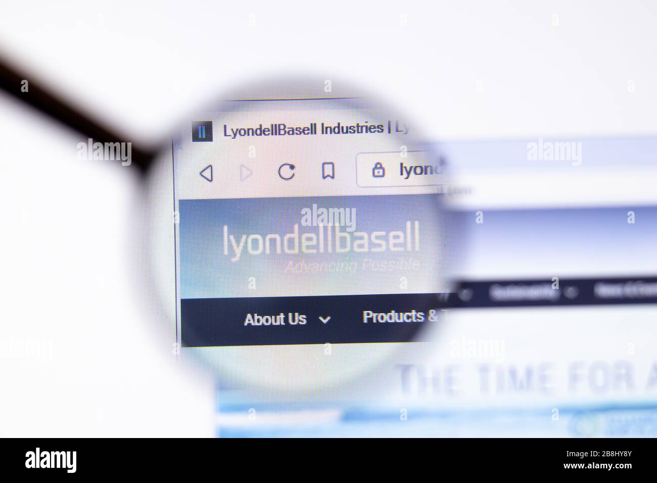 Los Angeles, California, USA - 20 March 2020: LyondellBasell Industries ...