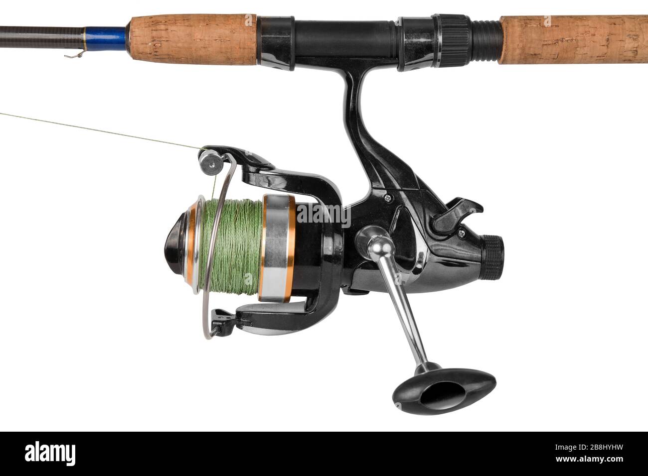 Coil On Fishing Pole Cut Out Stock Images & Pictures - Alamy