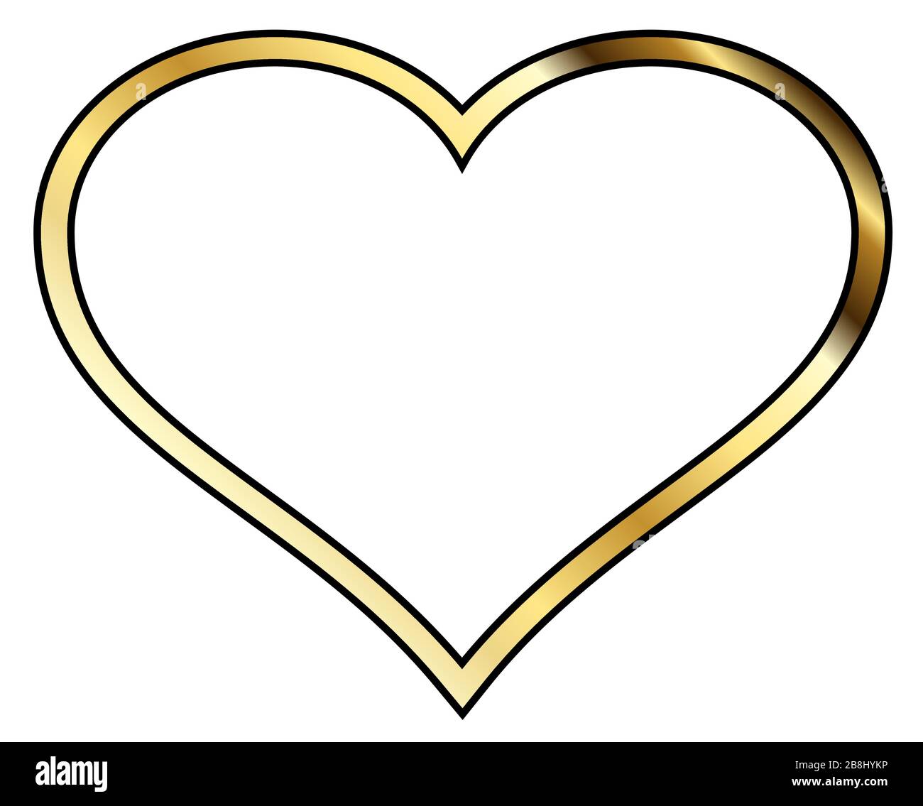 Heart outline hi-res stock photography and images - Alamy