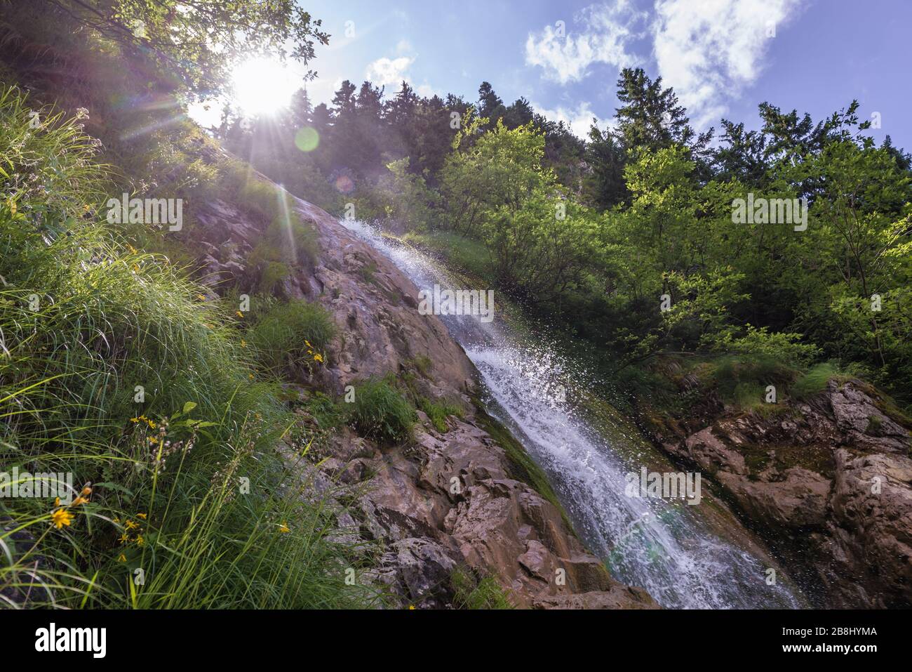 Cascada Cailor - Horses Waterfall in Rodna National Park near Borsa ...