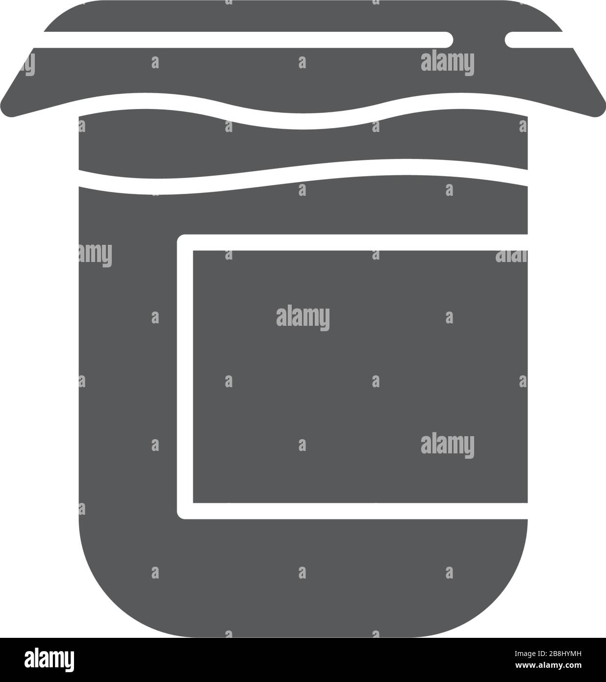 Compote, fruit juice vector icon symbol isolated on white background ...