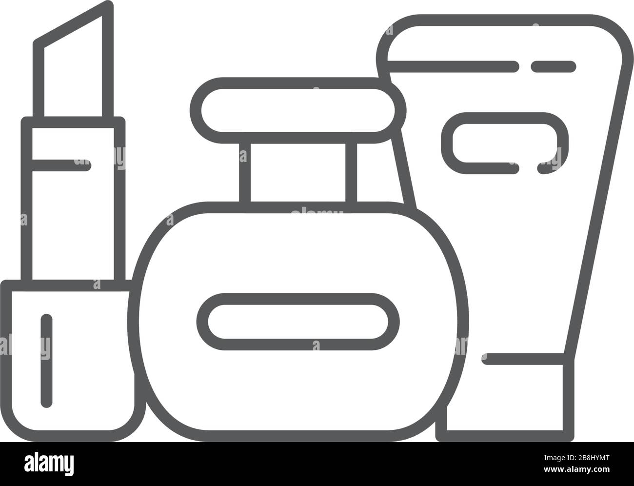 Cosmetics set vector icon symbol beauty isolated on white background ...