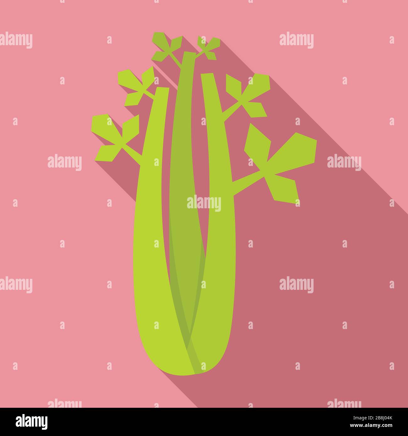 Vegan celery icon. Flat illustration of vegan celery vector icon for ...