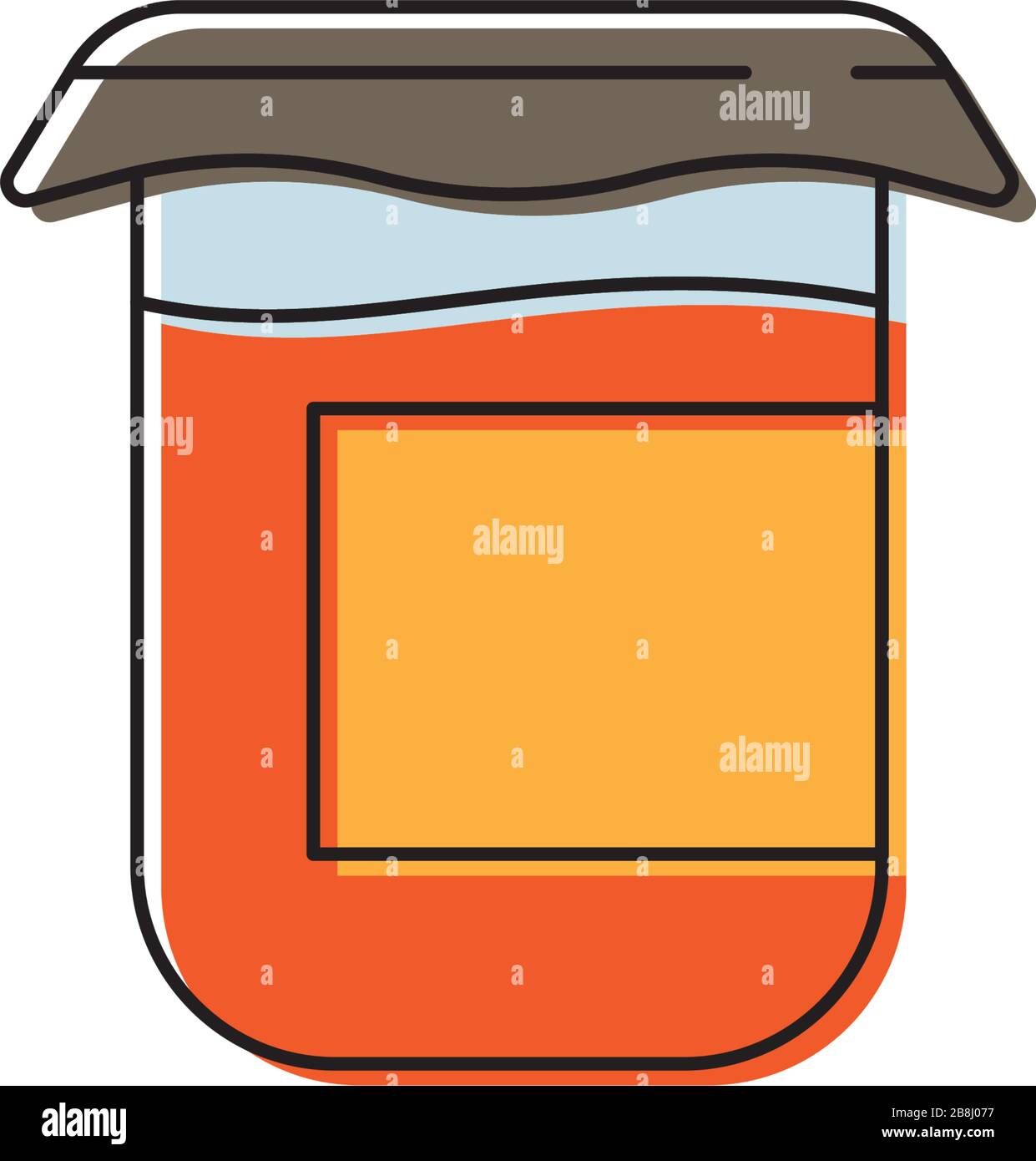 Compote, fruit juice vector icon symbol isolated on white background ...