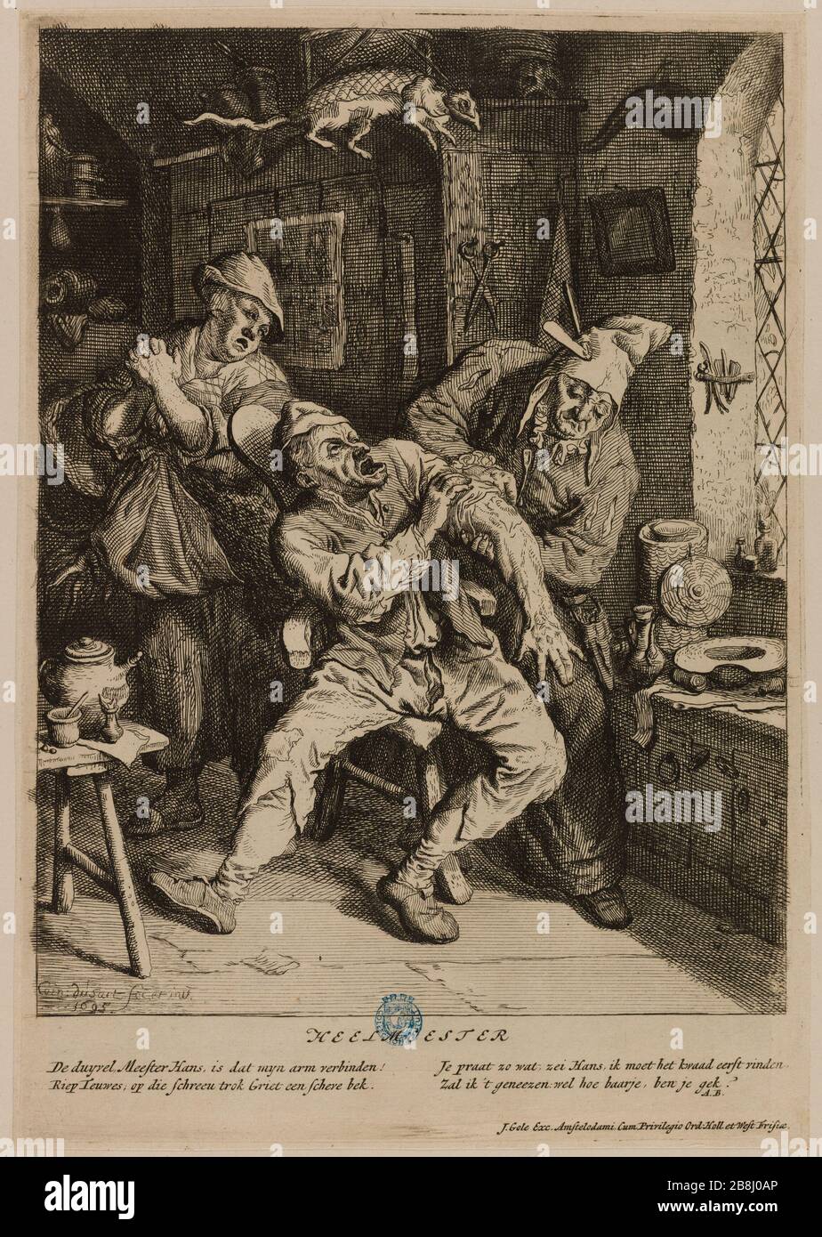Surgeon village (Dutuit 13) Dusart, Cornelis. "Le Chirurgien de village ...