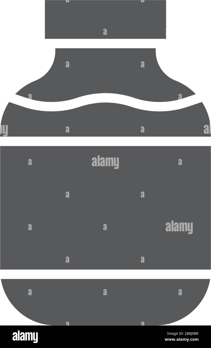 Compote, fruit juice vector icon symbol isolated on white background ...