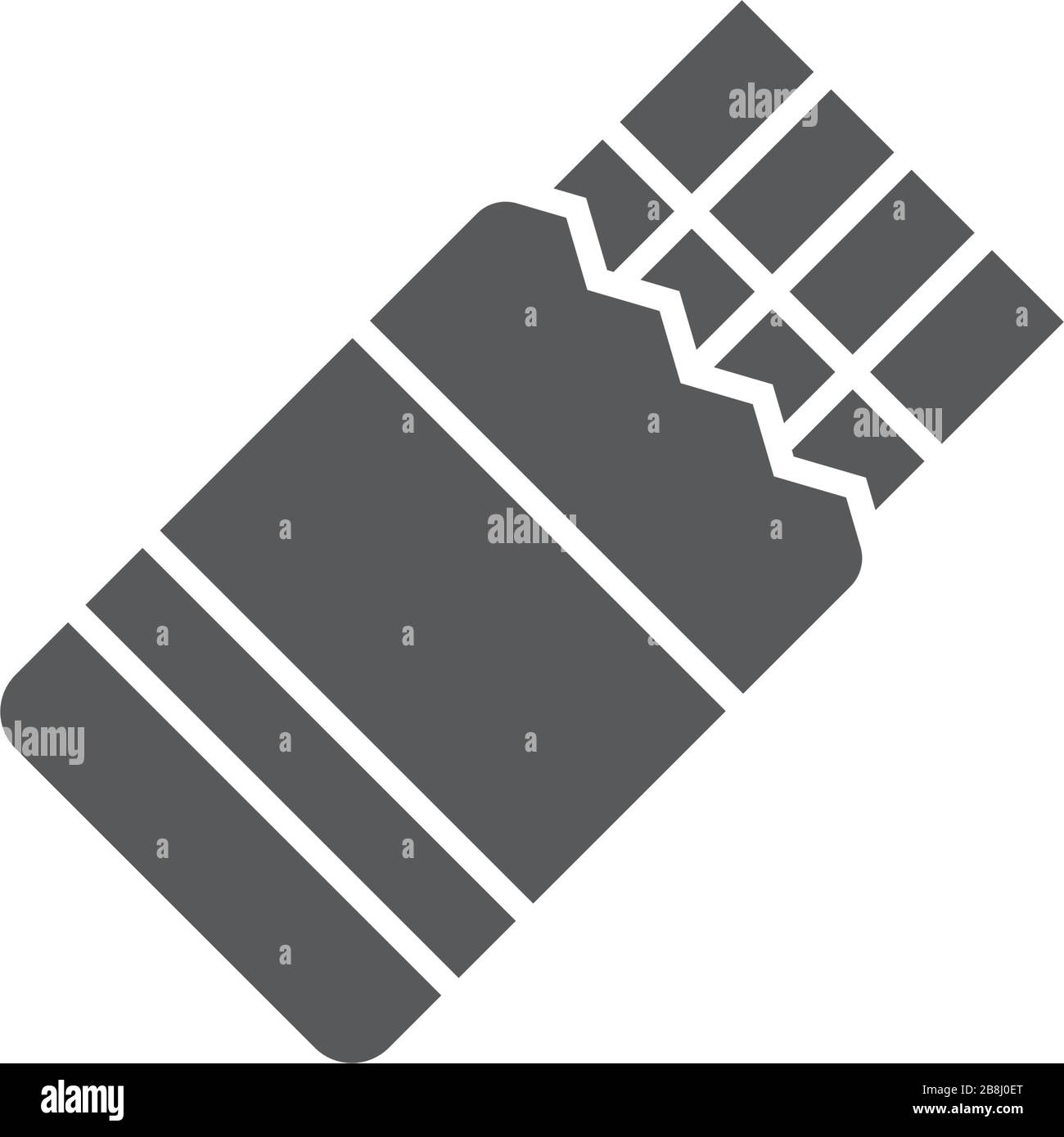 Chocolate candy in wrap vector icon symbol food isolated on white ...