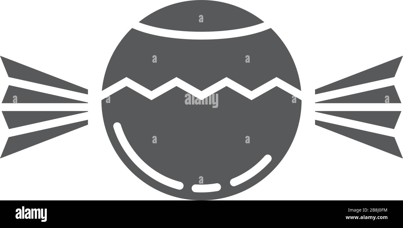 Chocolate candy in wrap vector icon symbol food isolated on white ...