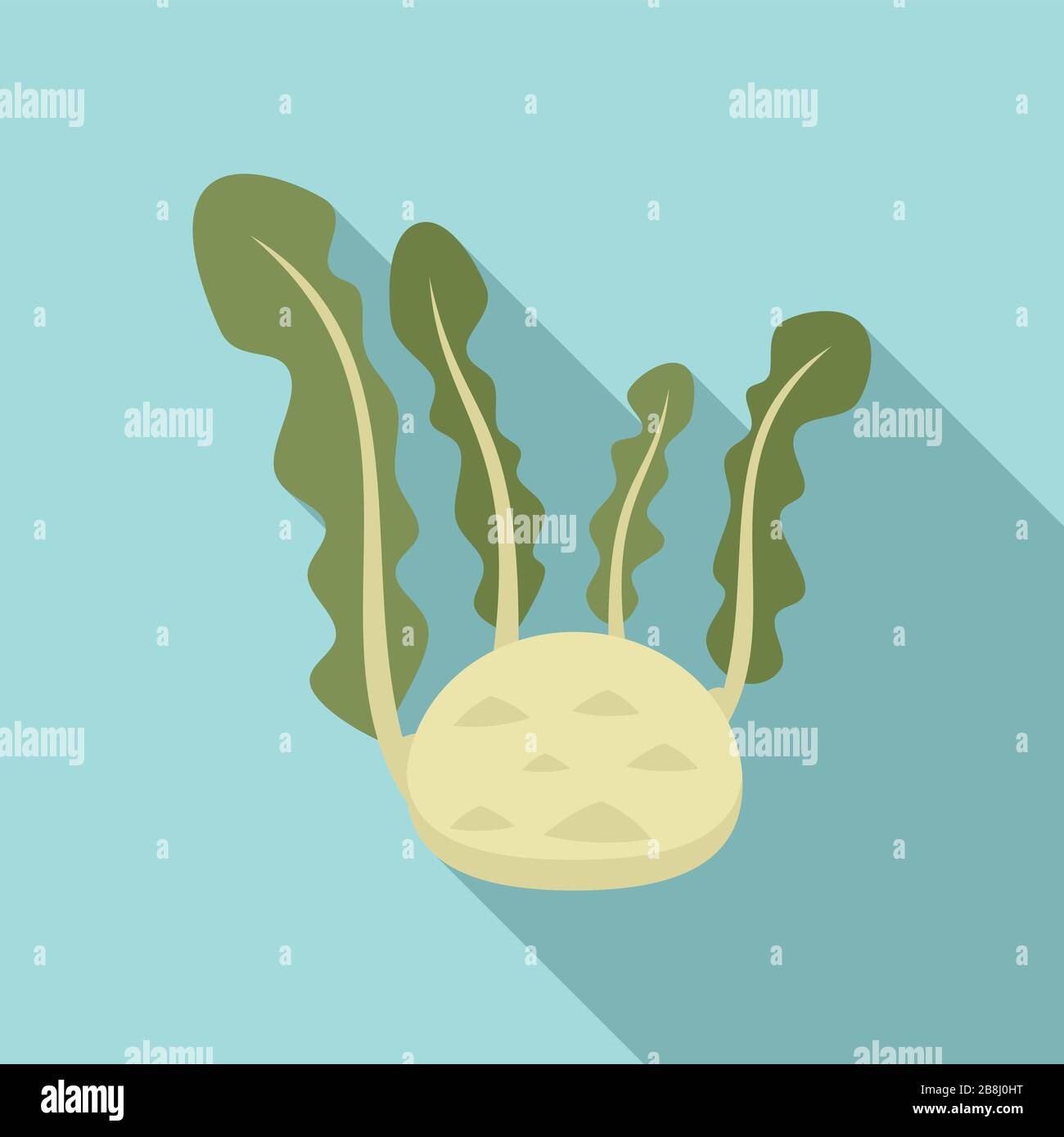 Root cabbage icon. Flat illustration of root cabbage vector icon for ...