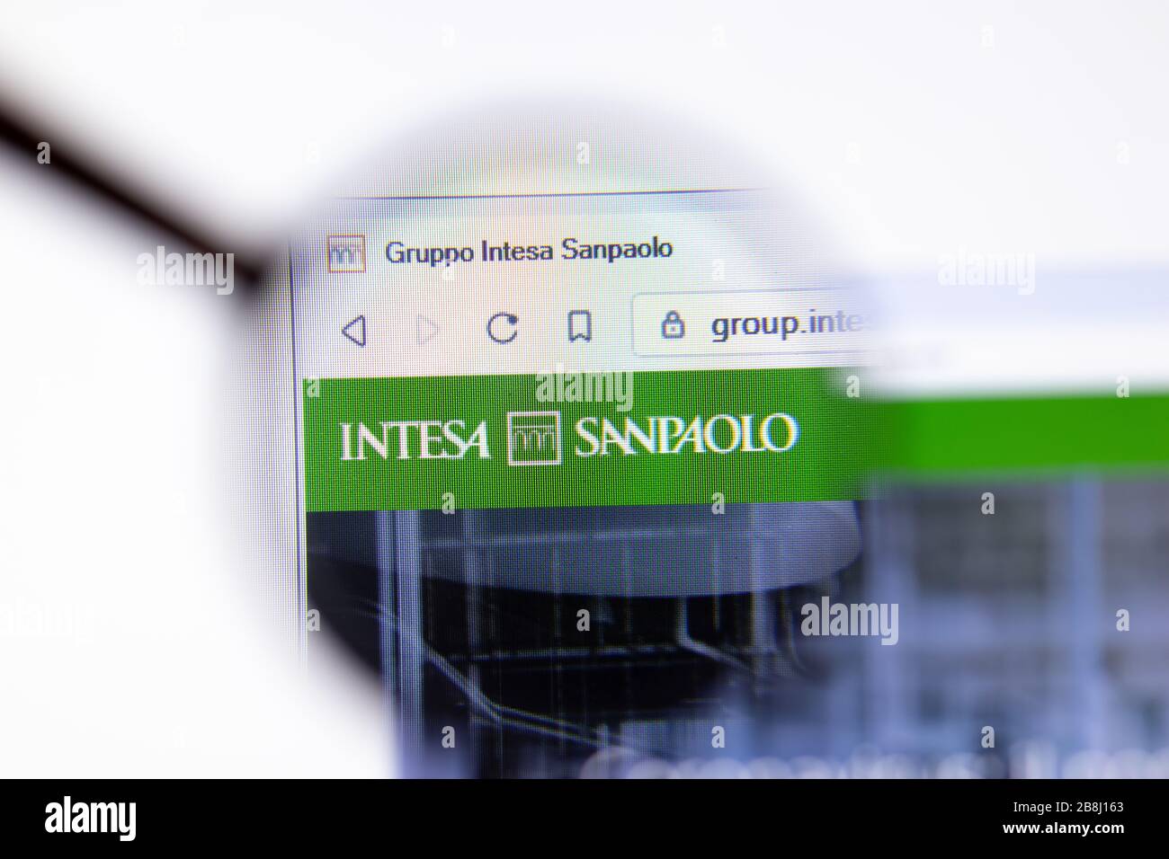 Los Angeles, California, USA - 20 March 2020: Intesa Sanpaolo company ...