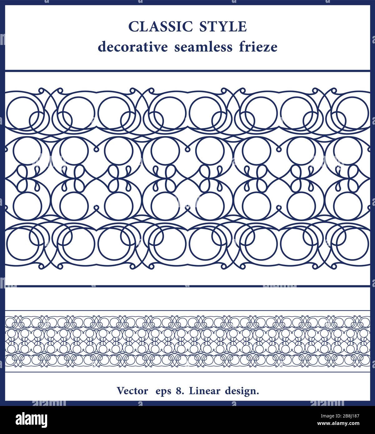 Art deco frieze Stock Vector Images - Alamy