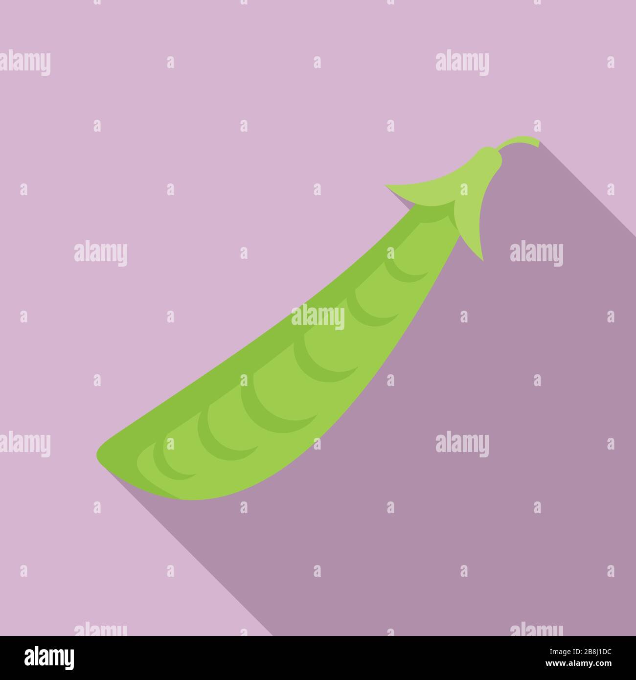 Bean peas icon. Flat illustration of bean peas vector icon for web ...