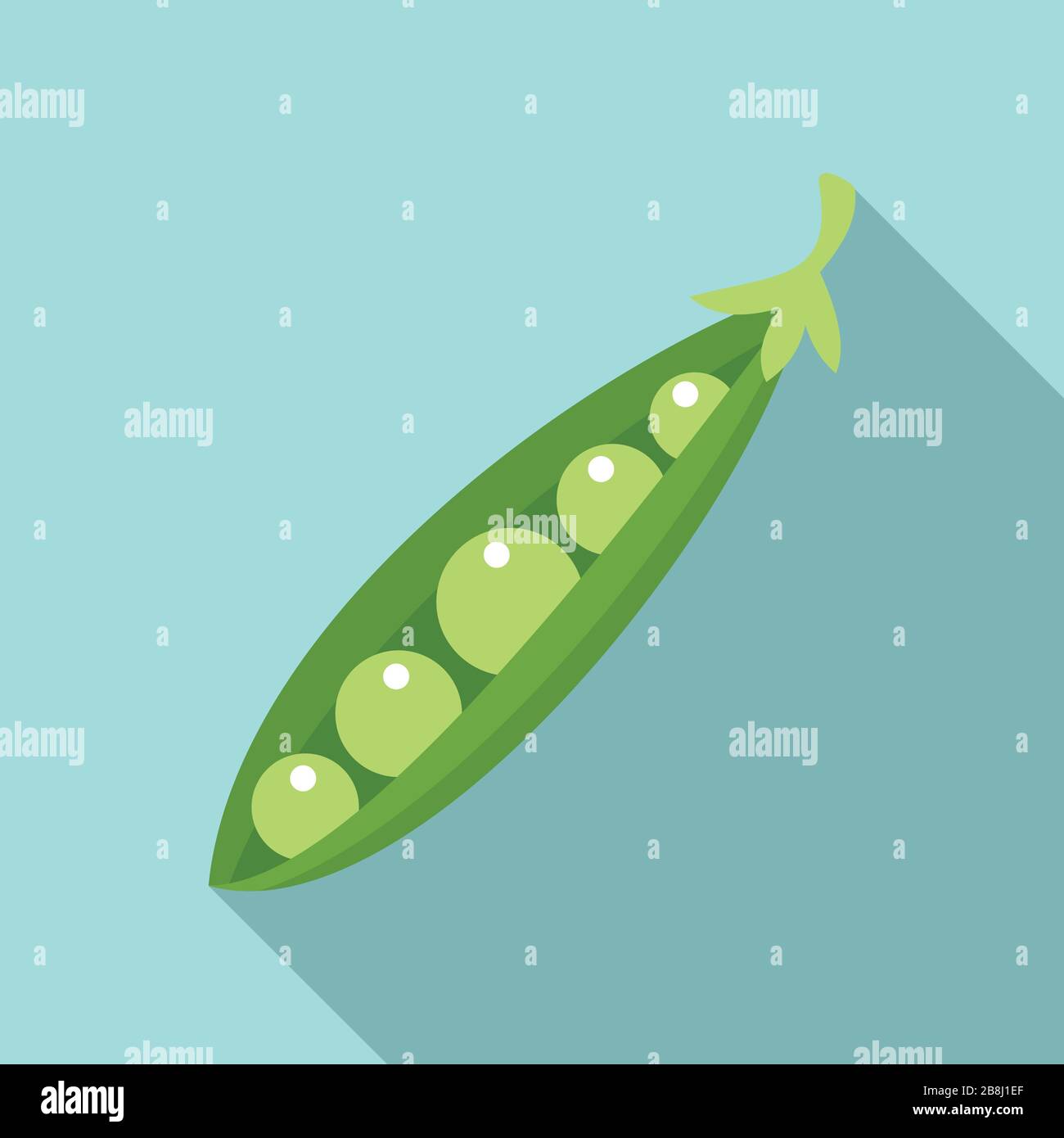 Farm peas icon. Flat illustration of farm peas vector icon for web ...