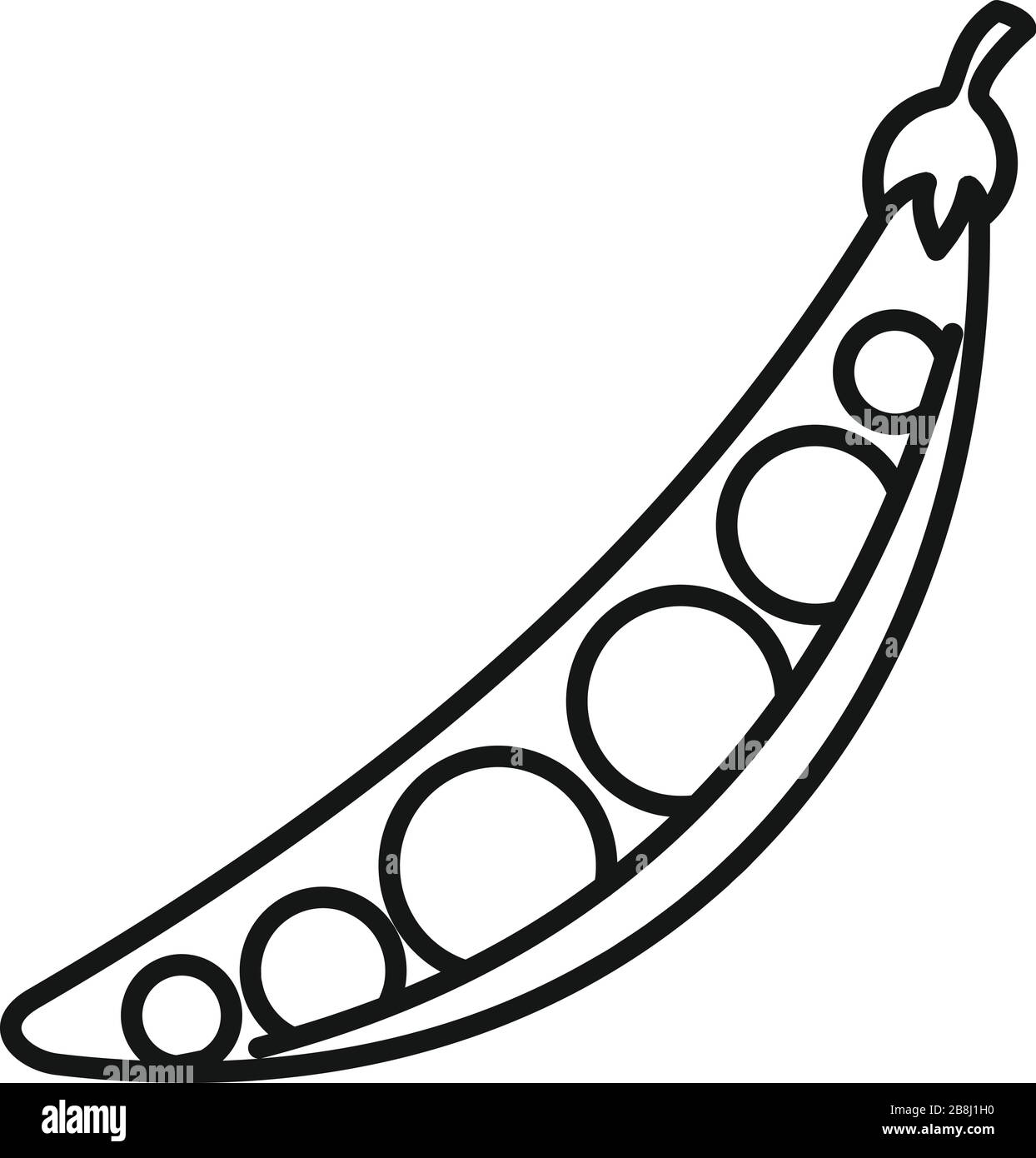 Peas illustration Black and White Stock Photos & Images - Alamy