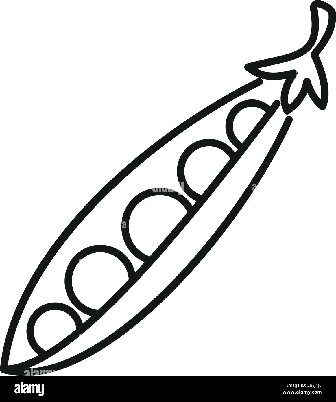 Farm peas icon. Outline farm peas vector icon for web design isolated ...
