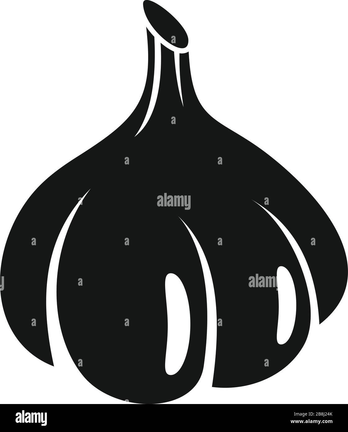 Bulb garlic icon. Simple illustration of bulb garlic vector icon for ...