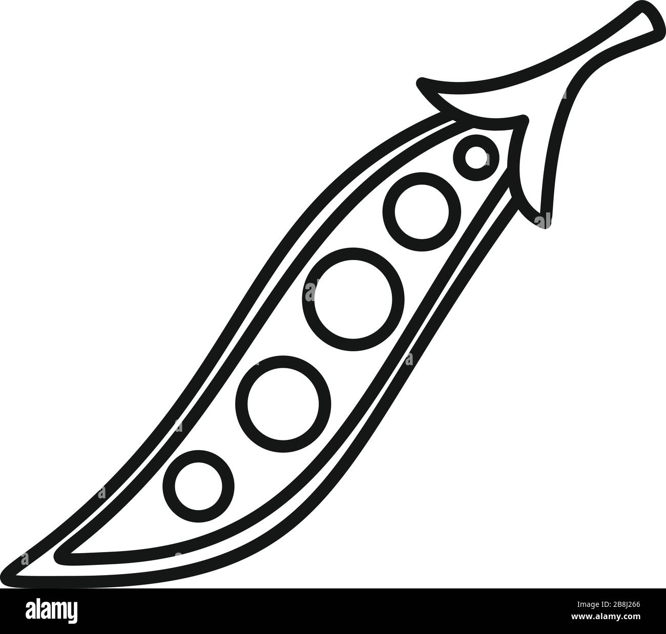 Health peas icon. Outline health peas vector icon for web design ...