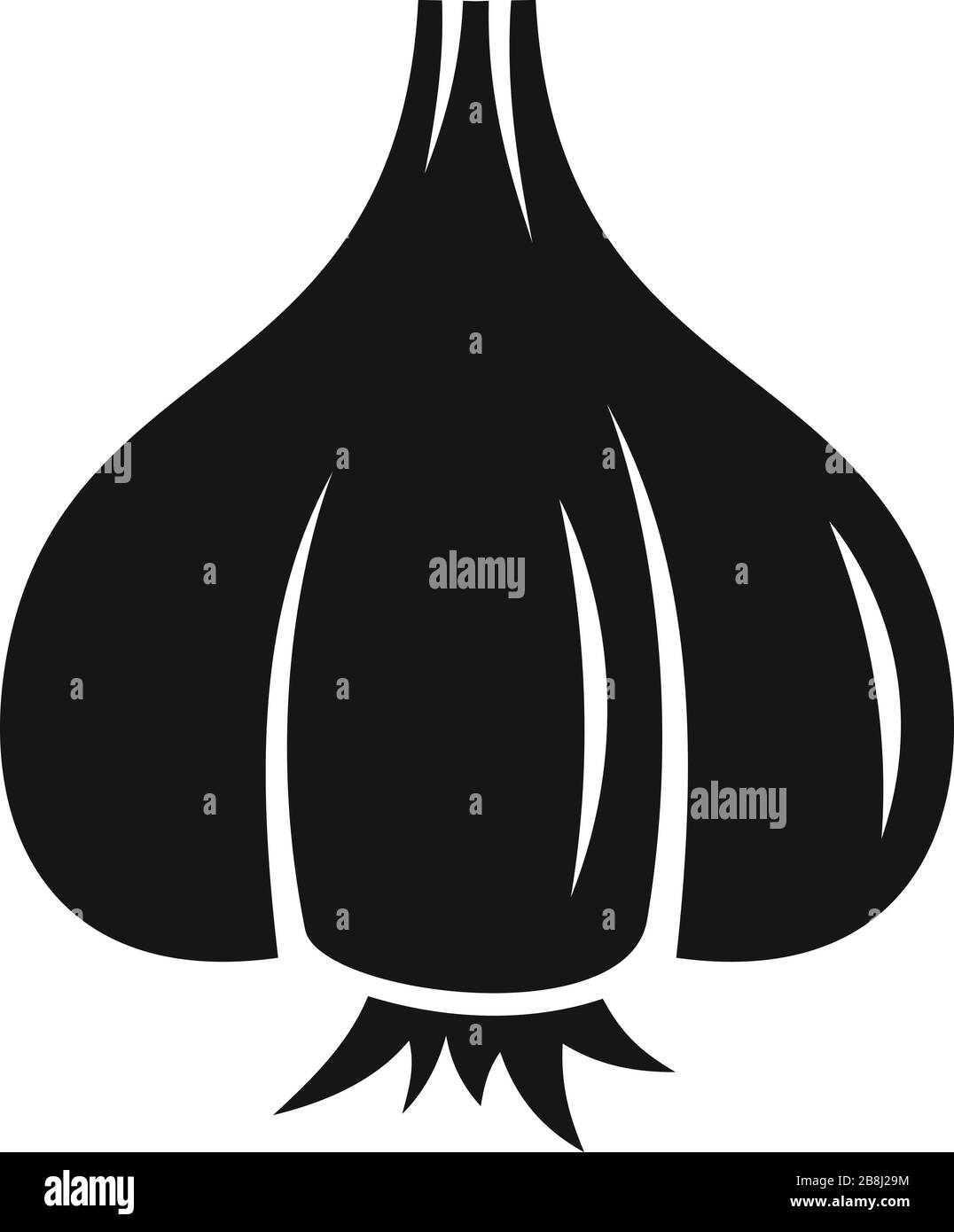 Fresh garlic icon. Simple illustration of fresh garlic vector icon for ...