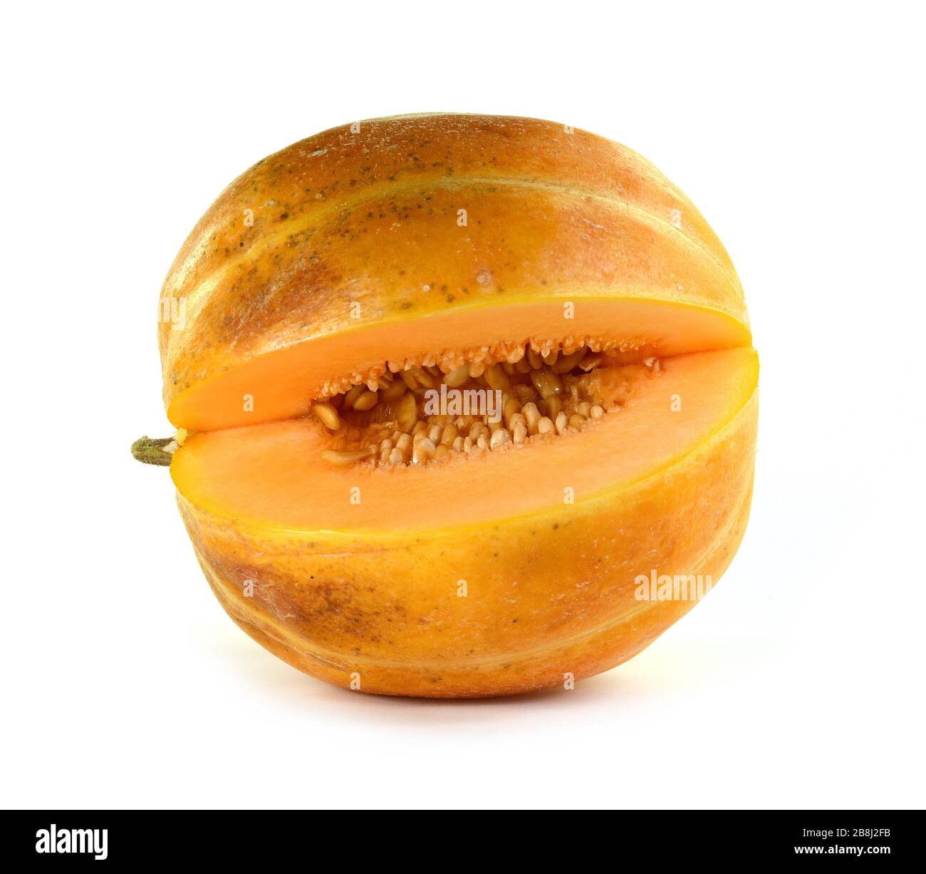 Single melon isolated on white Stock Photo - Alamy