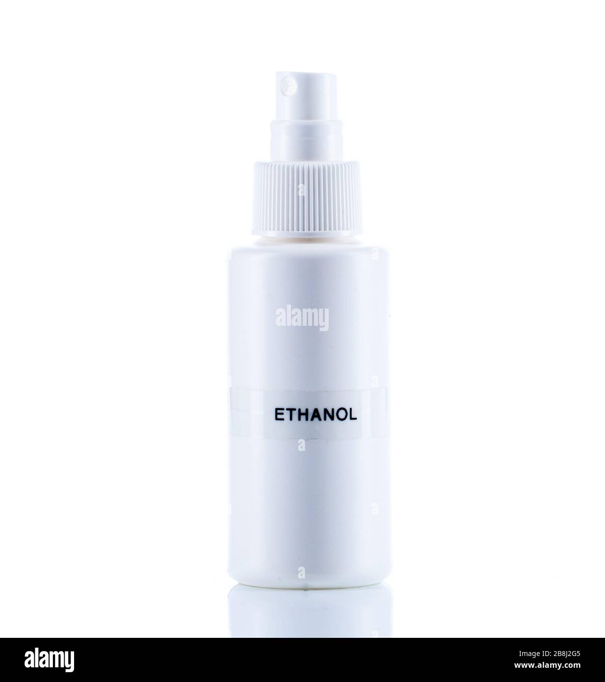 disinfectant, sanitizer in plastic packaging on a white background ...