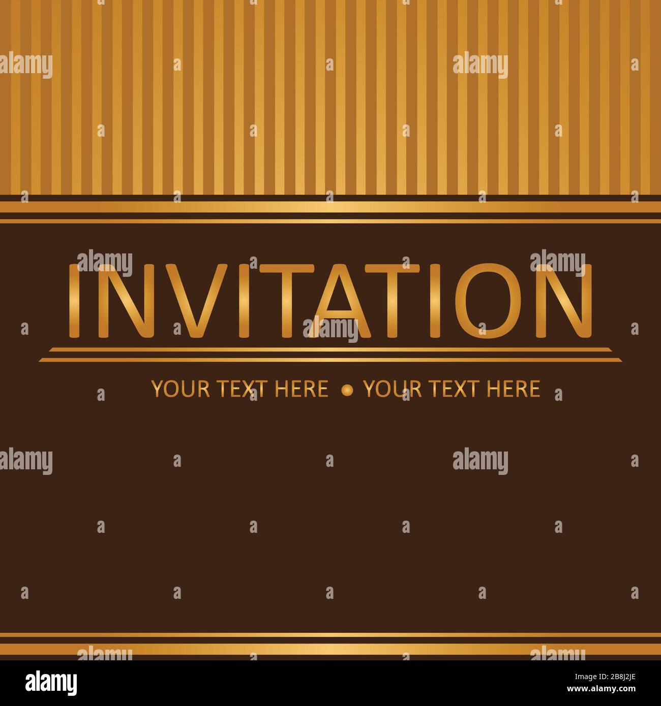 Art brown golden background, invitation card Stock Vector Image & Art ...