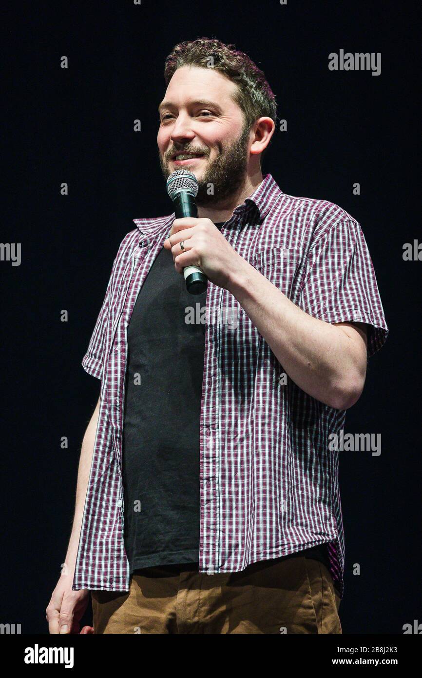 Jon Richardson Stand Up Comedian performing live in Bath Stock Photo ...