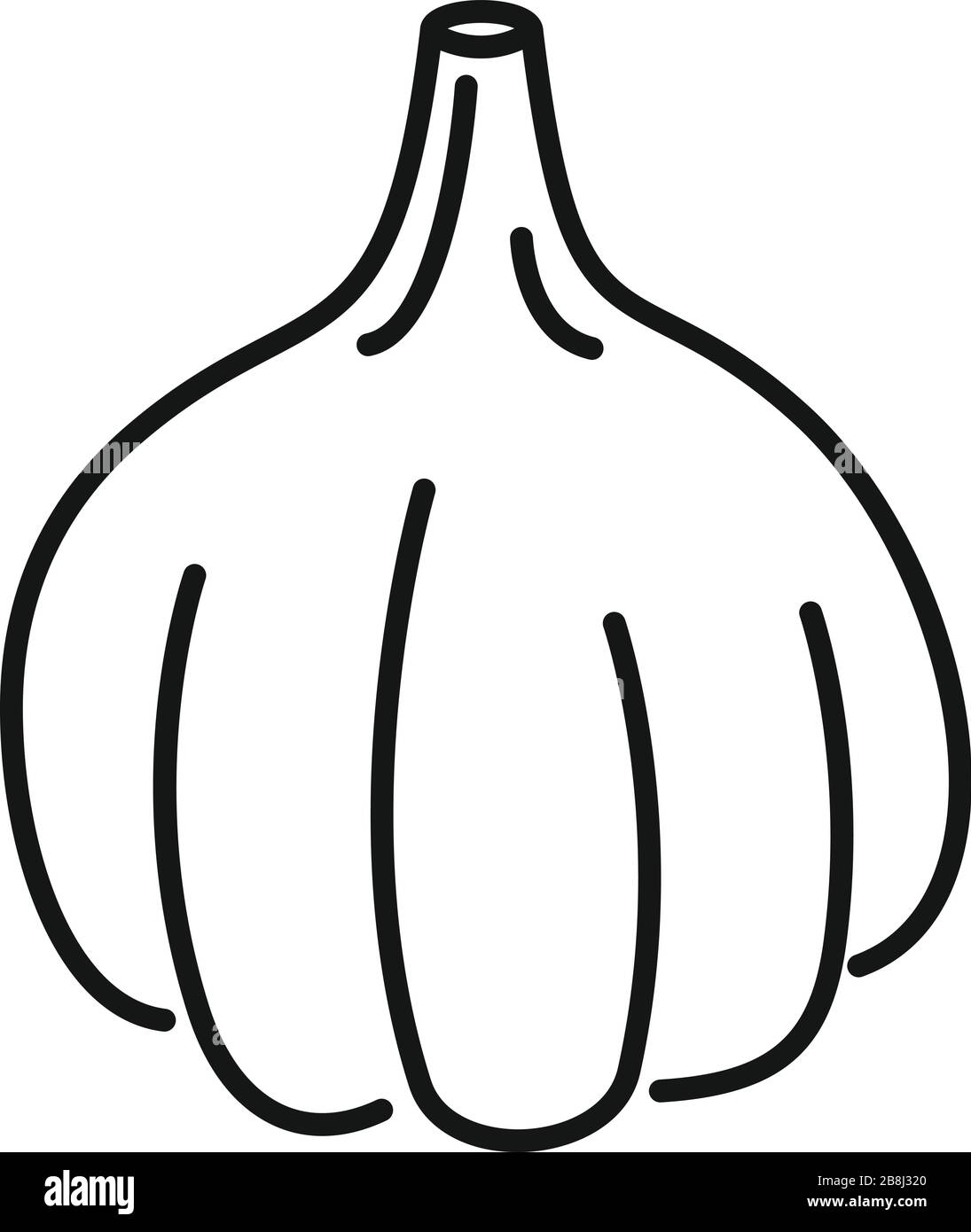 Culinary garlic icon. Outline culinary garlic vector icon for web ...