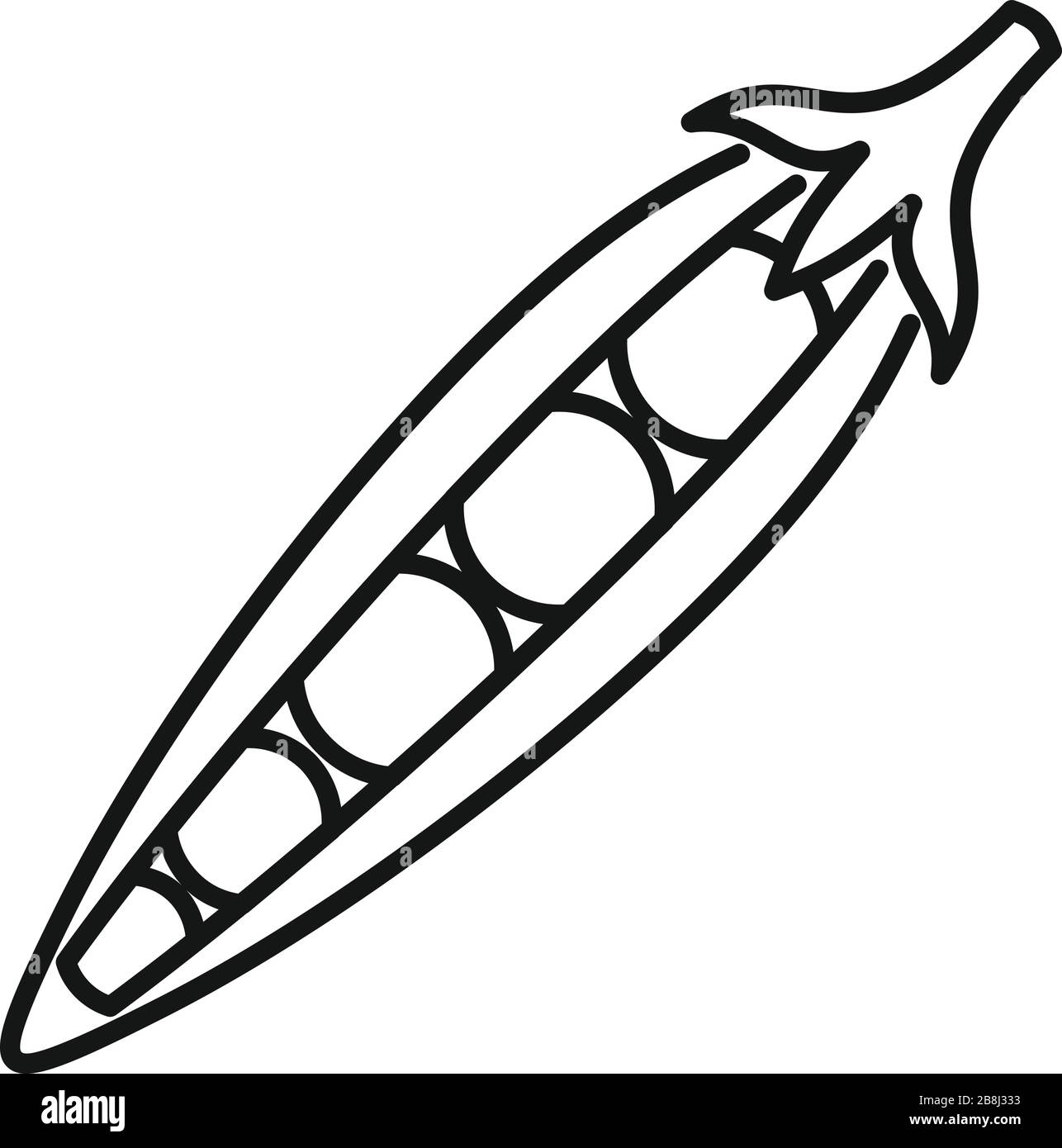 Garden peas icon. Outline garden peas vector icon for web design ...