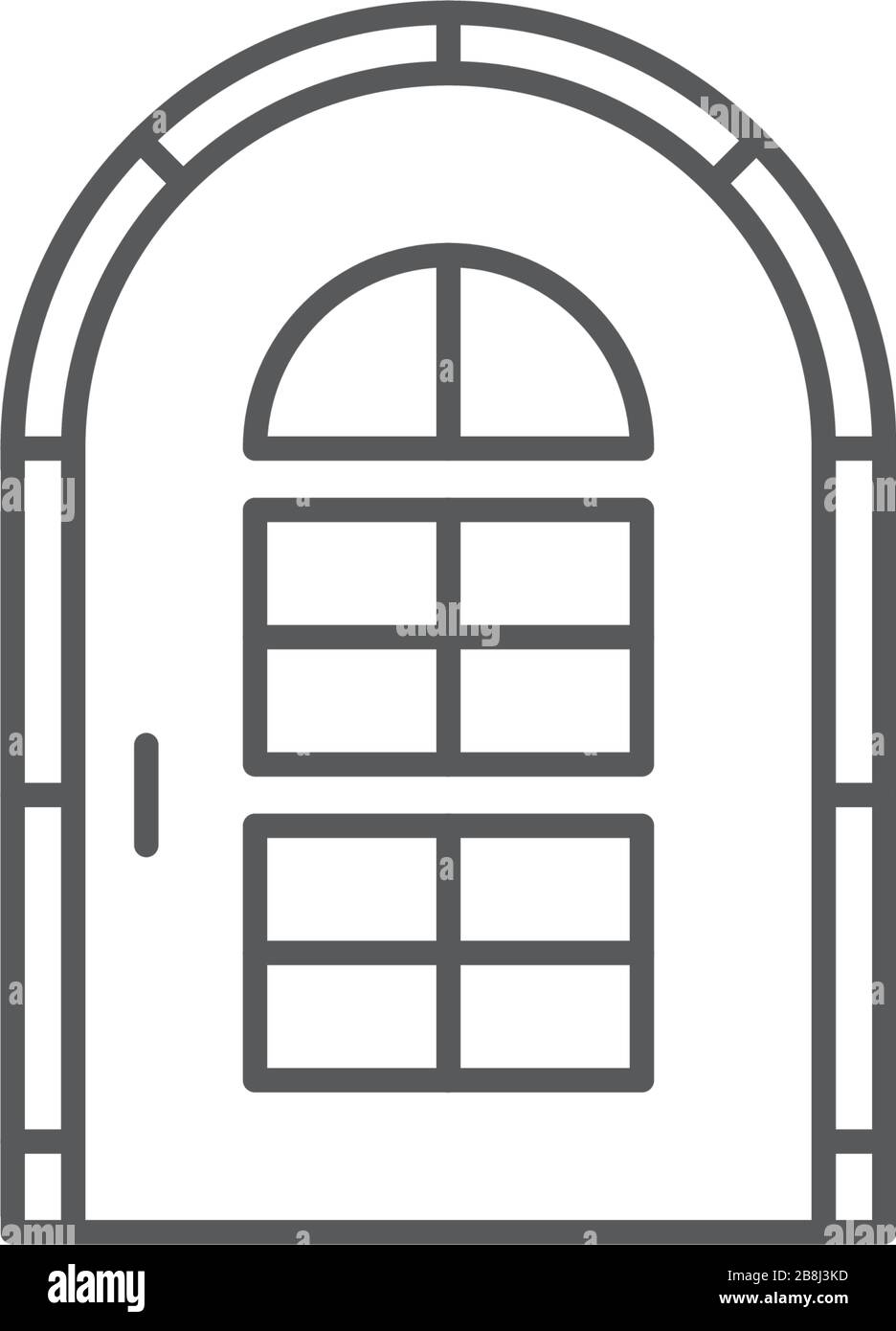 Arc on entrance gate Stock Vector Images - Alamy