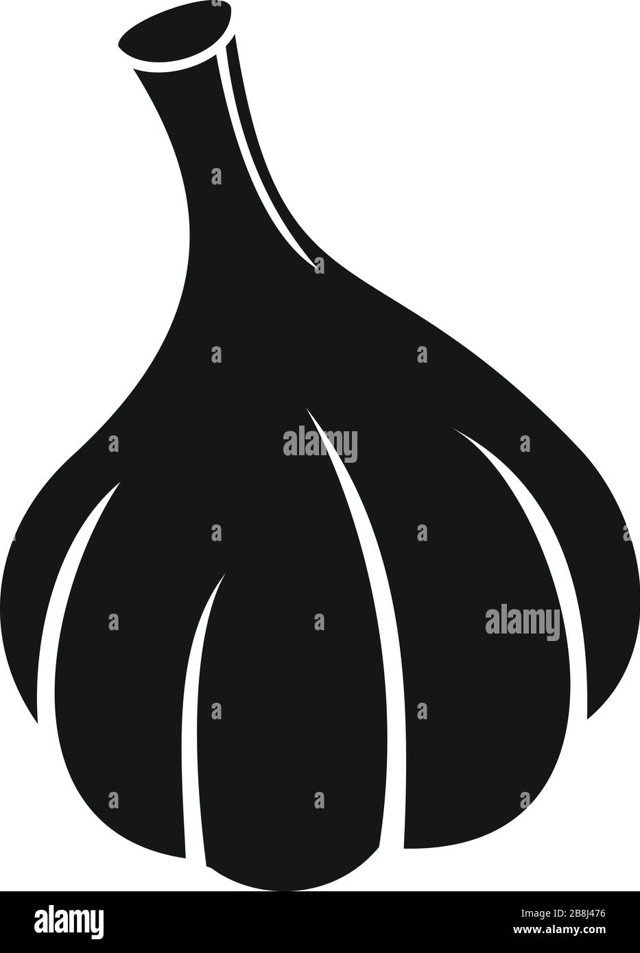 Kitchen garlic icon. Simple illustration of kitchen garlic vector icon ...