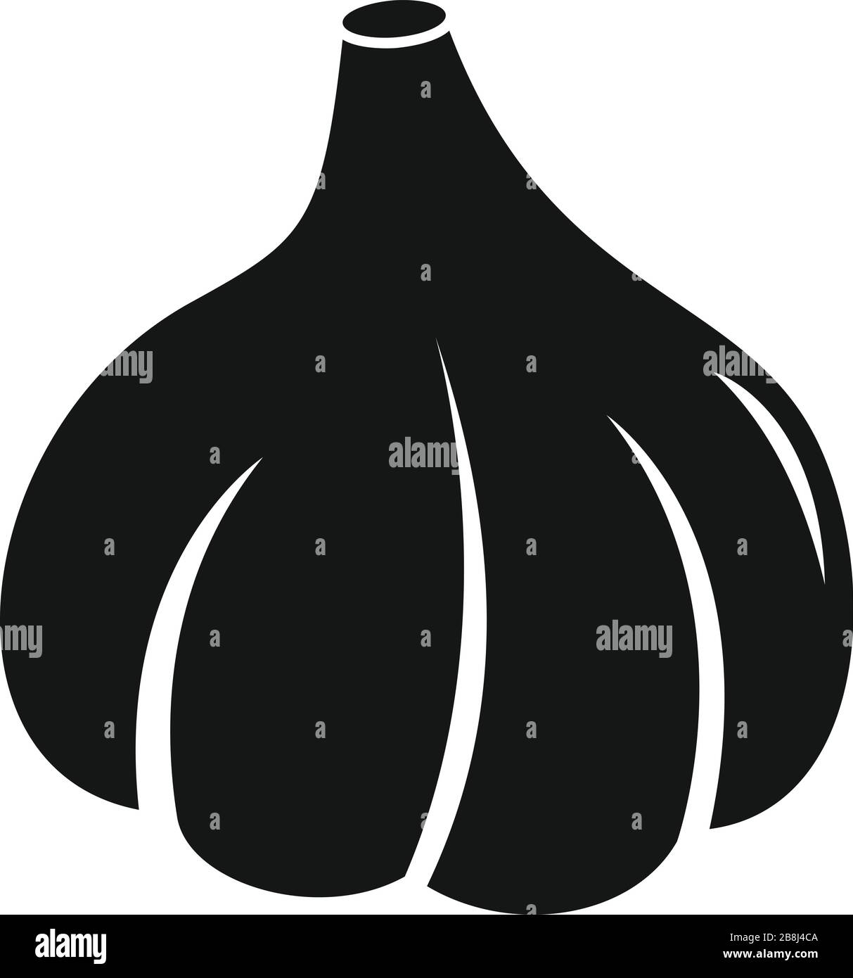 Farm garlic icon. Simple illustration of farm garlic vector icon for ...