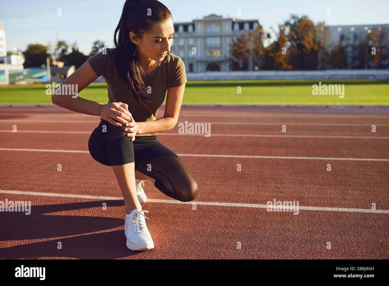 Girl hurt foot hi-res stock photography and images - Alamy