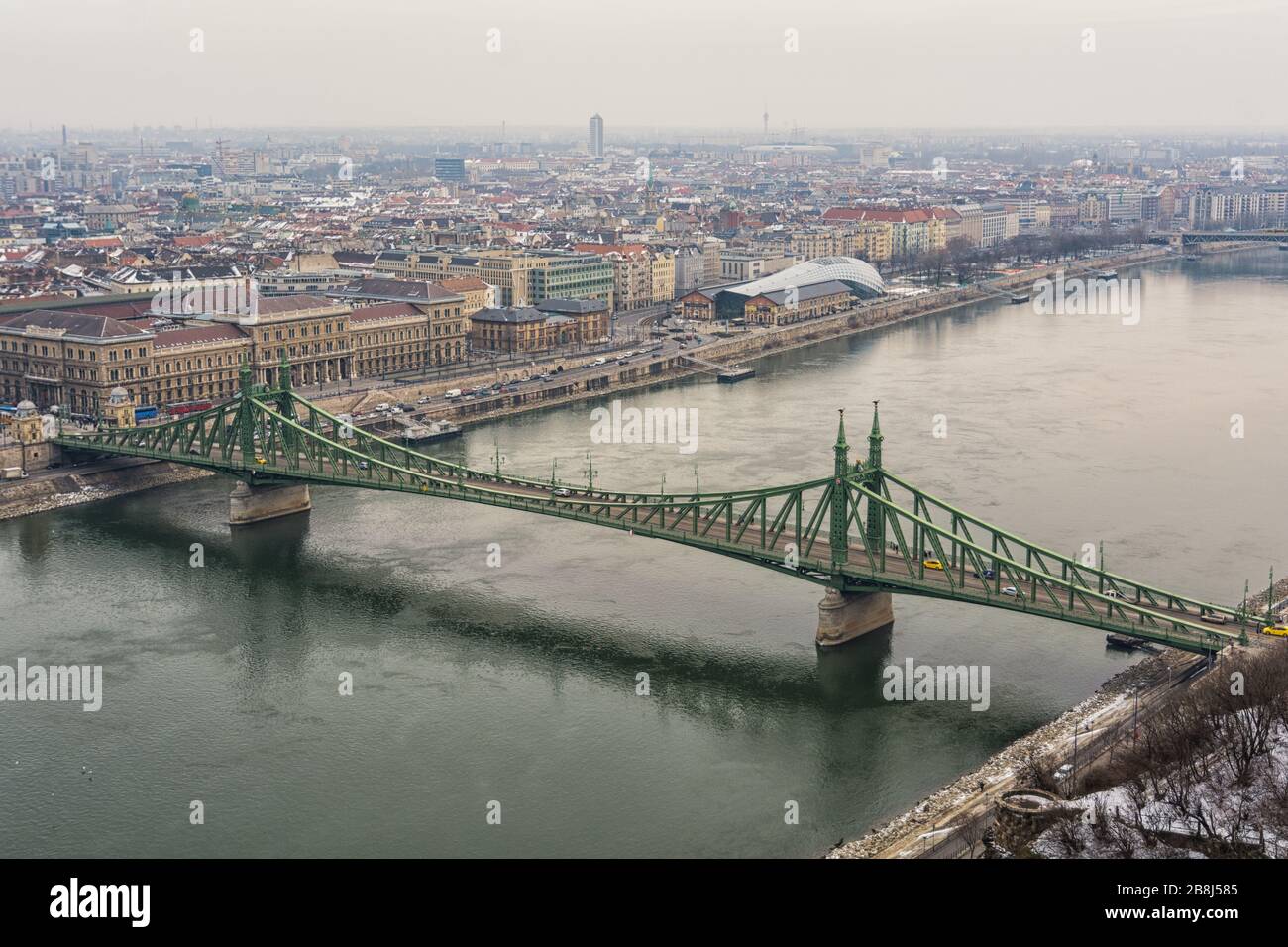 The Liberty Bridge in the Hungarian capital Budapest Stock Photo - Alamy