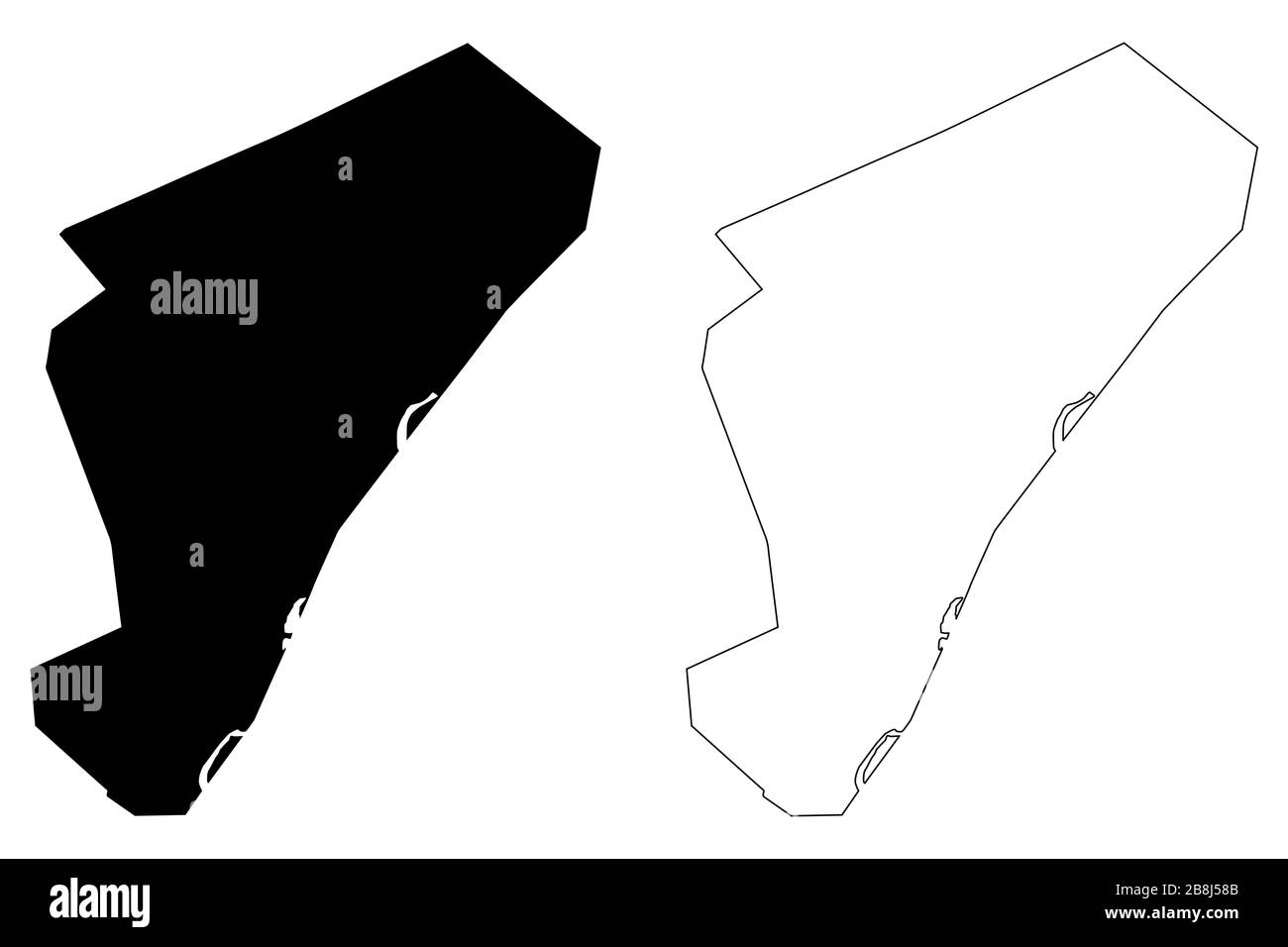 Kostanay City (Republic of Kazakhstan) map vector illustration ...