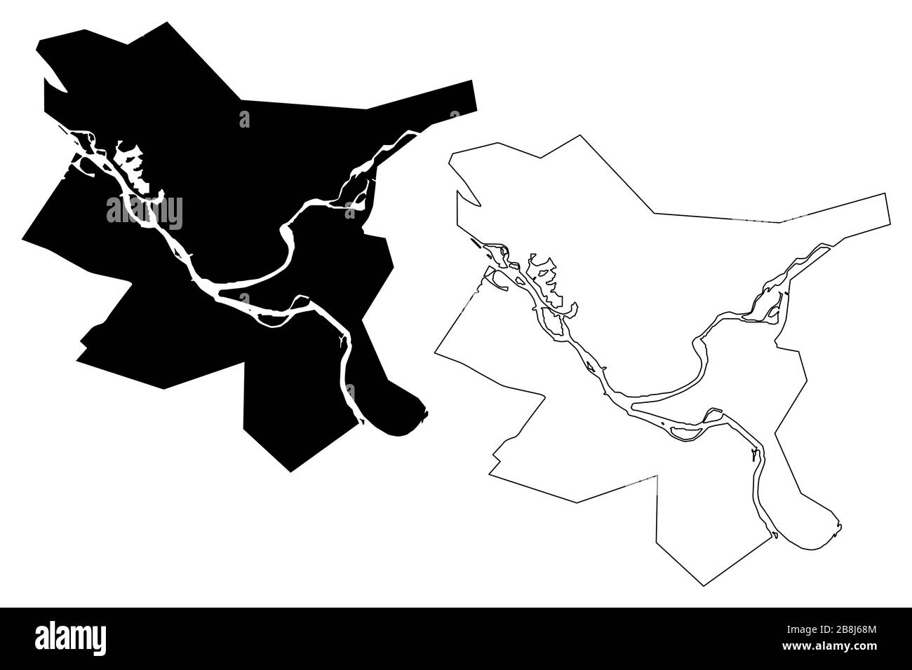 Oskemen City (Republic of Kazakhstan, East Kazakhstan Region) map ...