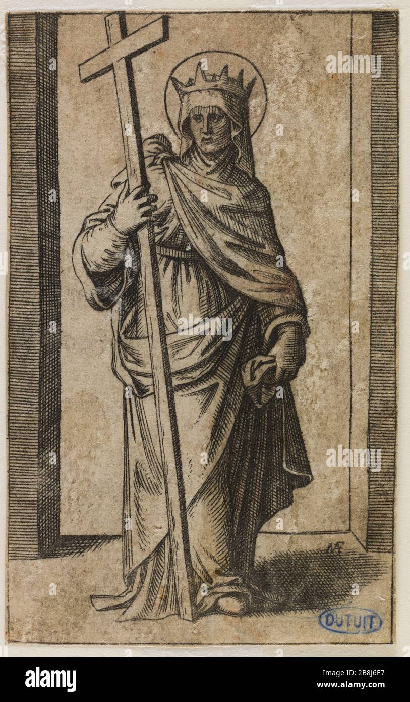 St. Helena (Bartsch 178) Marc Antoine Raimondi (1480-vers1534). Sainte ...