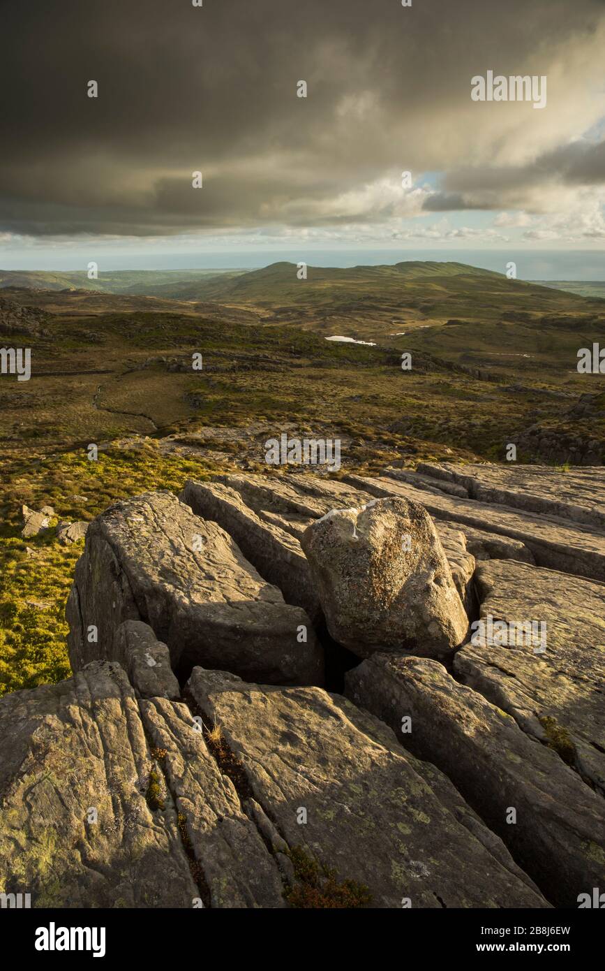 The Rhinogydd Mountains, East of Harlech, Snowdonia, North Wales, UK ...