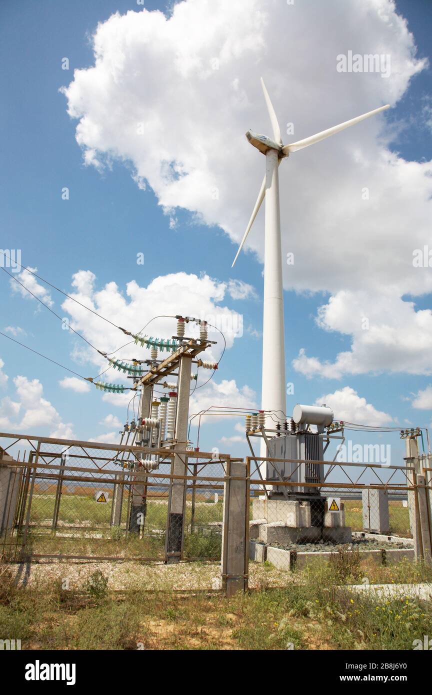 Wind farm transformer station High Resolution Stock Photography and ...